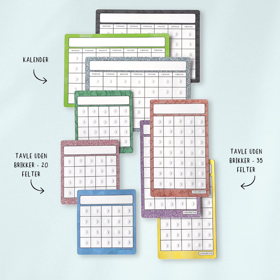 Tom tavle og Kalender – Piktoplan