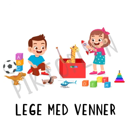 Piktogram - Lege med venner – Piktoplan