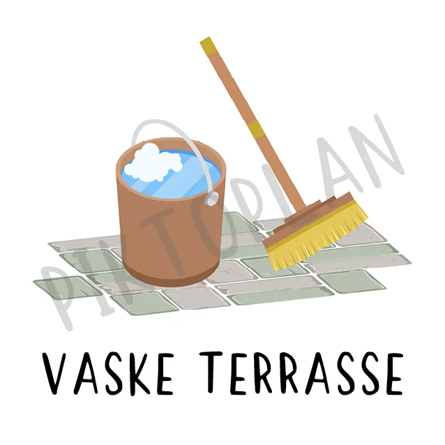 Piktogram - Vaske Terrasse – Piktoplan