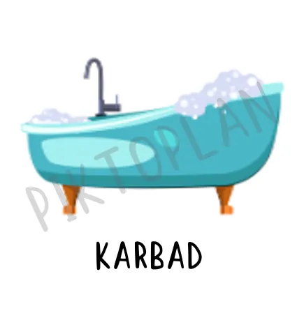 Piktogram - Karbad – Piktoplan