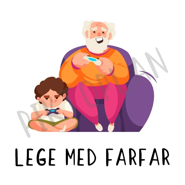 Piktogram - Lege med farfar – Piktoplan