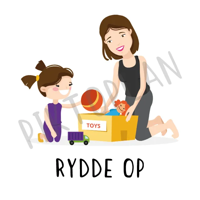 Piktogram - Rydde op (Barn og voksen) – Piktoplan