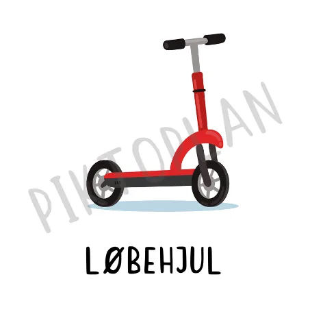 Piktogram brik - Løbehjul – Piktoplan