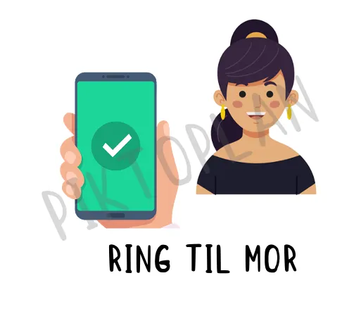 Piktogram - Ring til mor – Piktoplan
