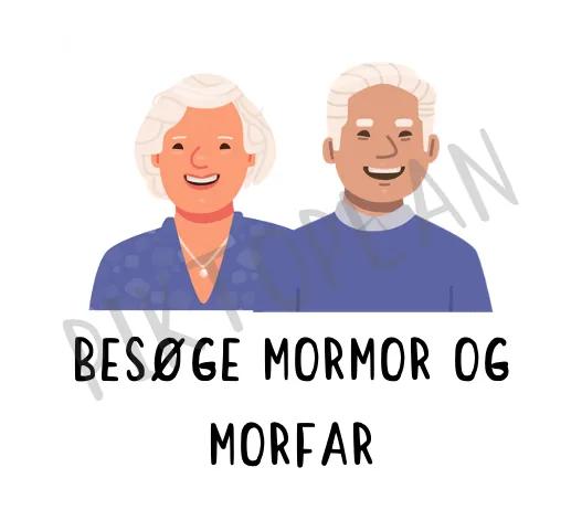 Piktogram - Besøge mormor og morfar – Piktoplan