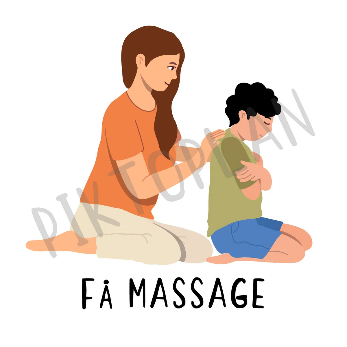 Piktogram - Få massage – Piktoplan