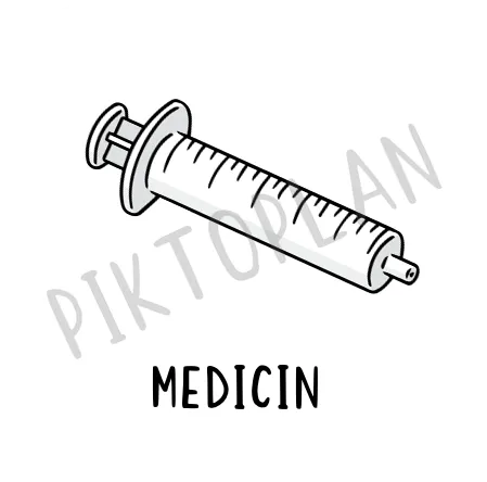 Piktogram brik - Medicin pipette – Piktoplan