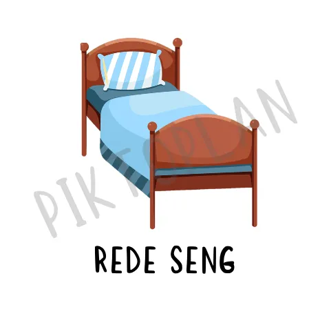 Piktogram - Rede seng – Piktoplan