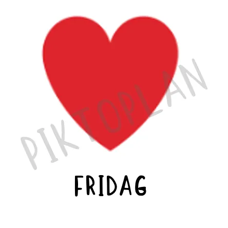 Piktogram - Fridag (hjerte) – Piktoplan