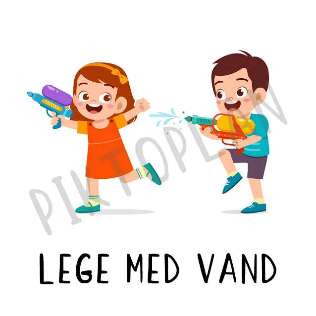 Piktogram - Lege med vand – Piktoplan